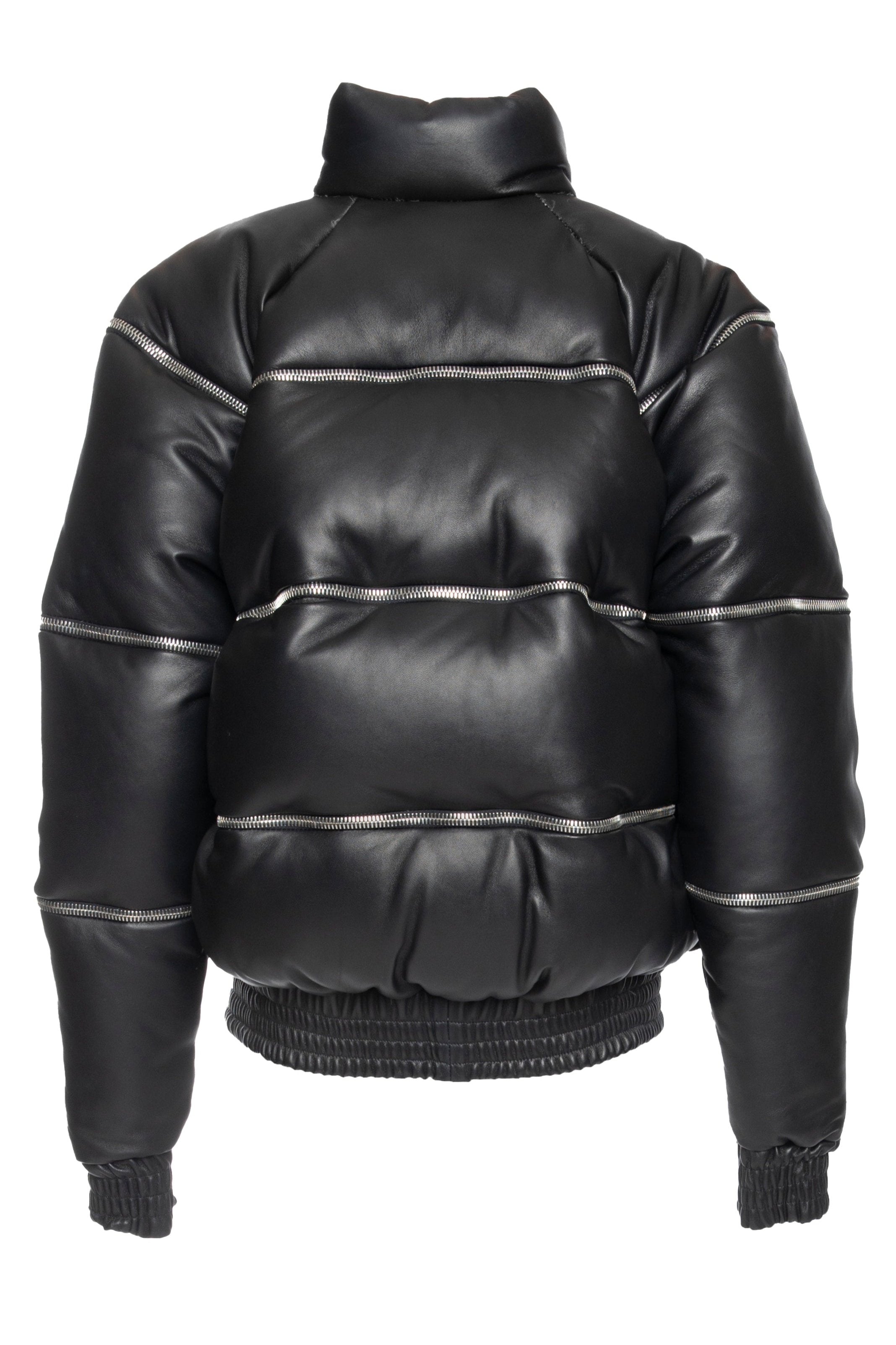 LEATHER ZIP PUFFER JACKET – Hardware LDN